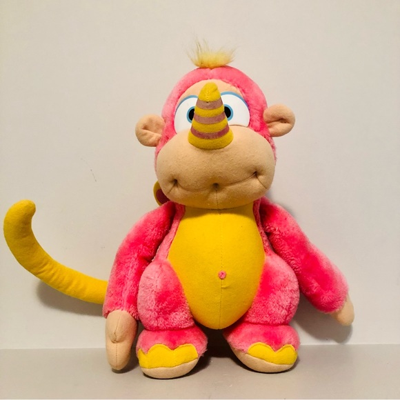 Disney | Toys | Vtg Hasbro Softies Wuzzles Rhinokey 2 Plush Pink Rhino ...